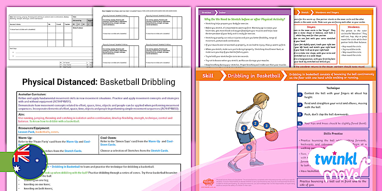 Move PE Years 3-4 Physical Distanced Multiskills Lesson 5: Basketball