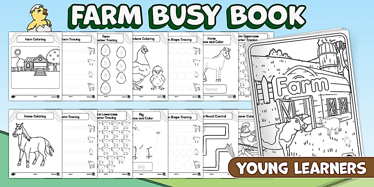 Farm Busy Book (teacher made) - Twinkl