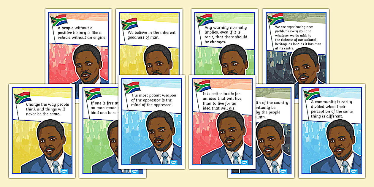 Steve Biko Quotes - Posters (Hecho por educadores) - Twinkl