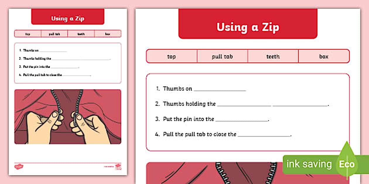 Zip Cloze Procedure (Teacher-Made) - Twinkl