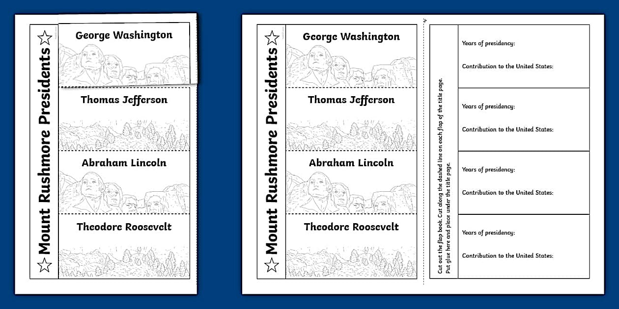 Mount Rushmore Activity | Presidents Day | Twinkl USA