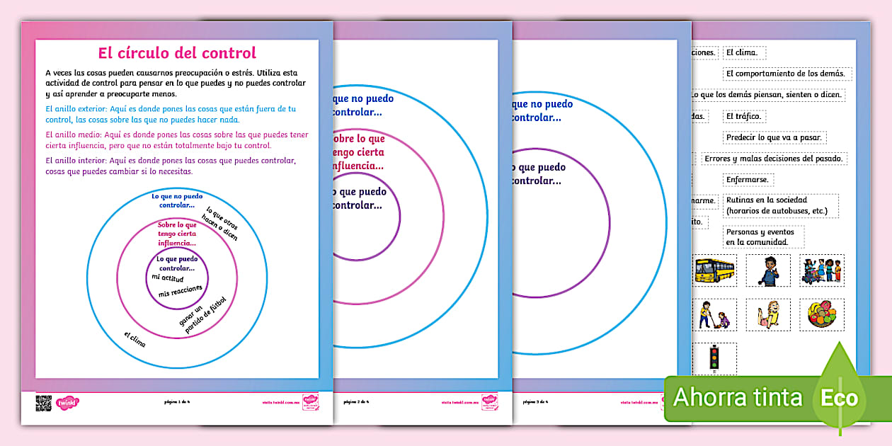 El círculo del control (Teacher-Made) - Twinkl