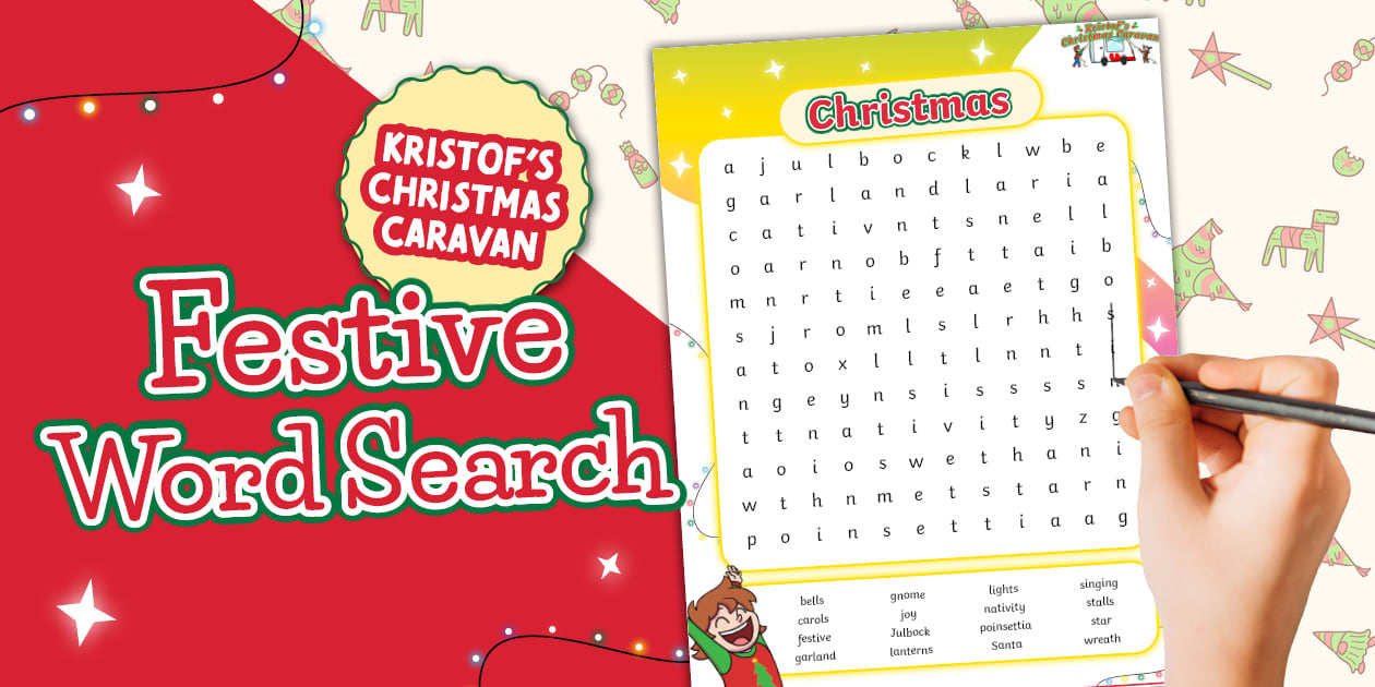 Kristof's Christmas Caravan - Christmas Word Search