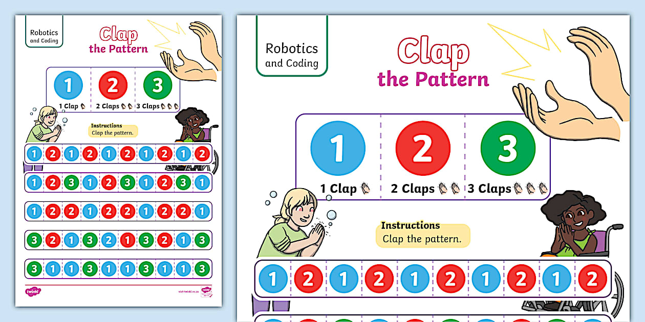 Robotics and Coding - Clap the Pattern (Teacher-Made)