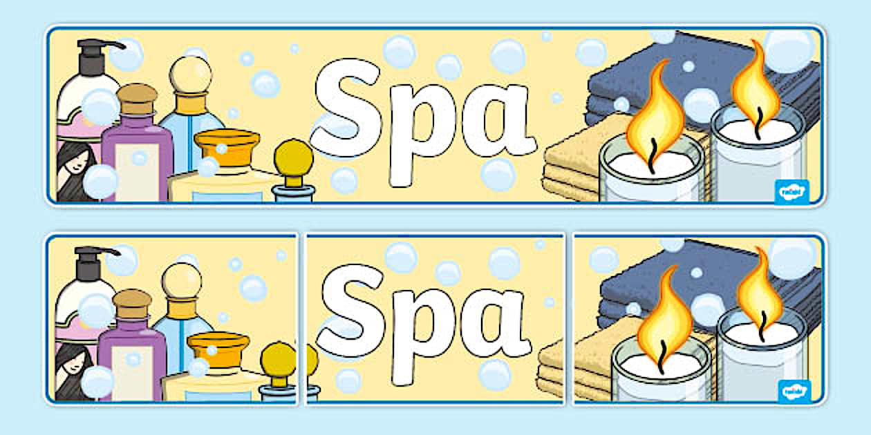 The Spa Role Play Banner (Teacher-Made) - Twinkl