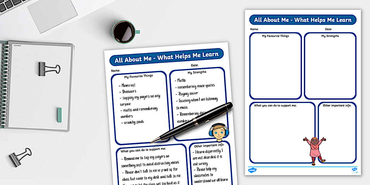 All About Me: What Helps Me Learn? | Twinkl (teacher made)