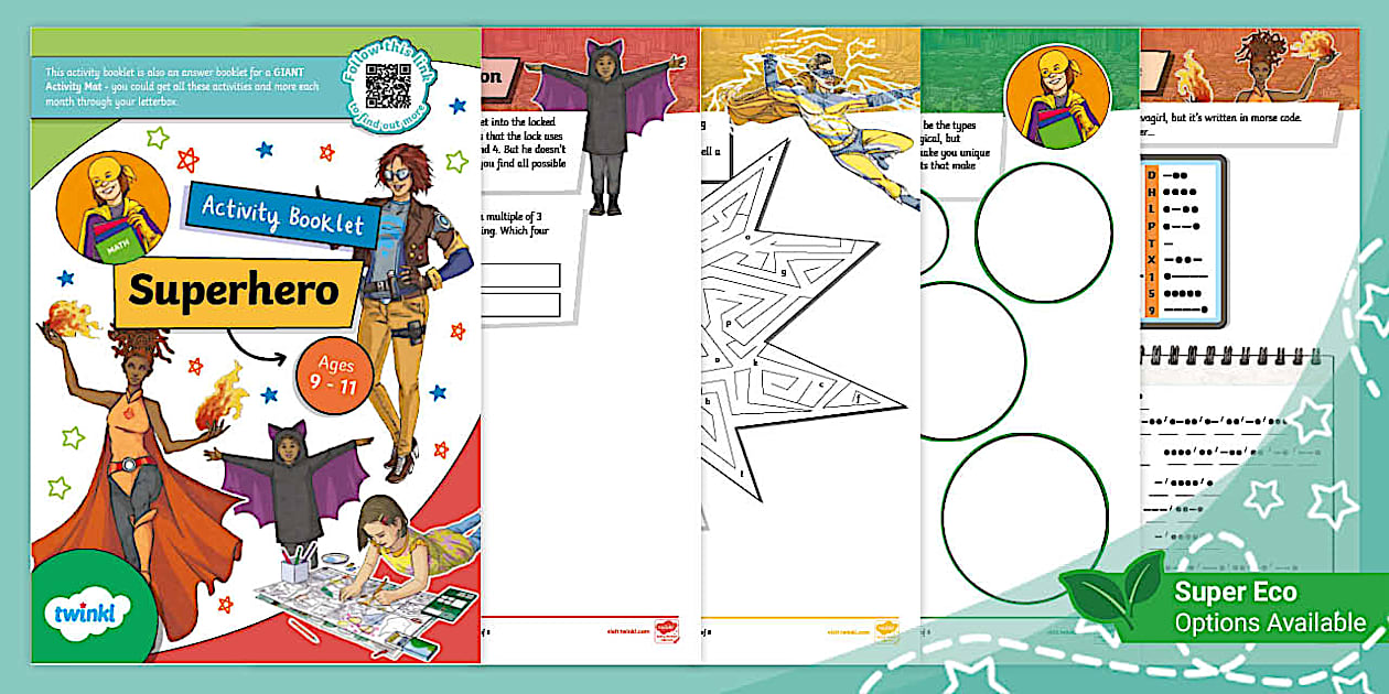 Superheroes Activity Booklet (Ages 9 to 11)