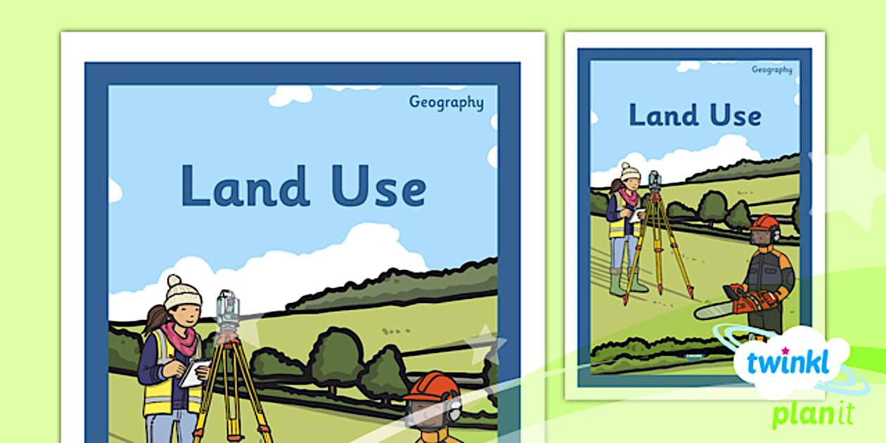 Editable Geography: Land Use Year 3 Unit Book Cover - Twinkl