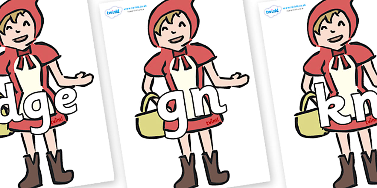 Cursive Silent Letters on Little Red Riding Hood - Twinkl
