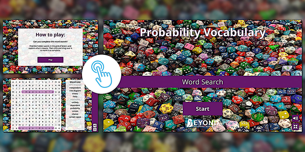 👉 Probability Vocabulary - Interactive Word Search