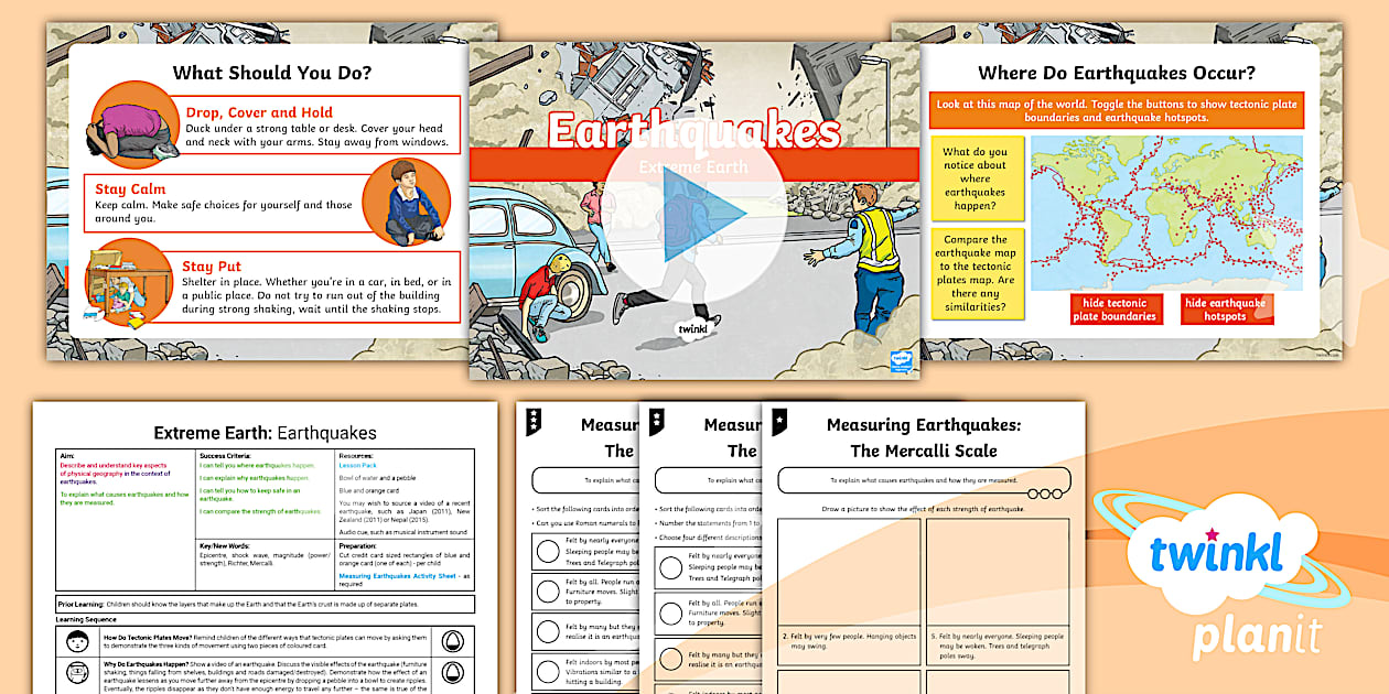 KS2 Geography: Extreme Earth: Earthquakes Year 3 Lesson Pack 4