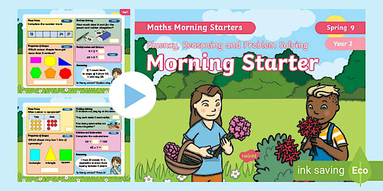 👉 Year 2 Maths Spring Morning Starter PowerPoint 9