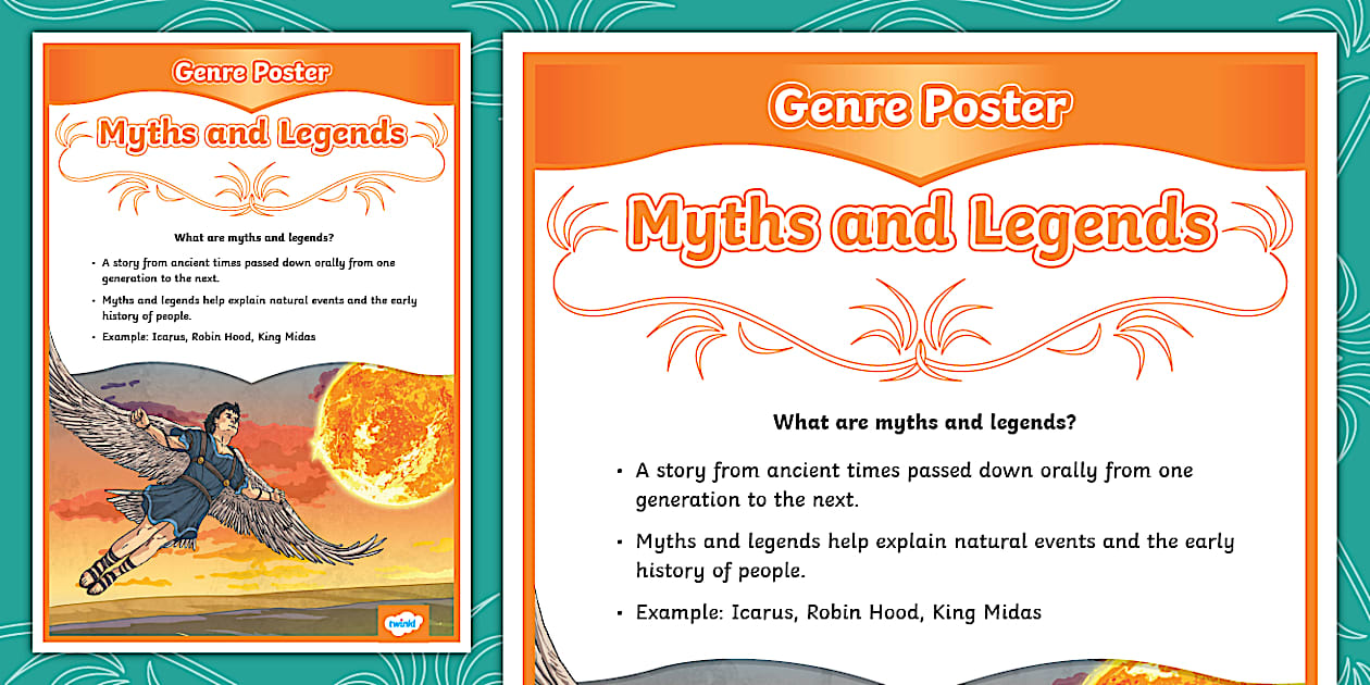 Genre Poster: Myths and Legends (teacher made) - Twinkl