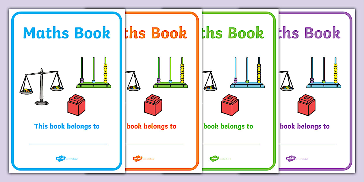 Maths Title Page | Editable Book Cover | Twinkl Resources