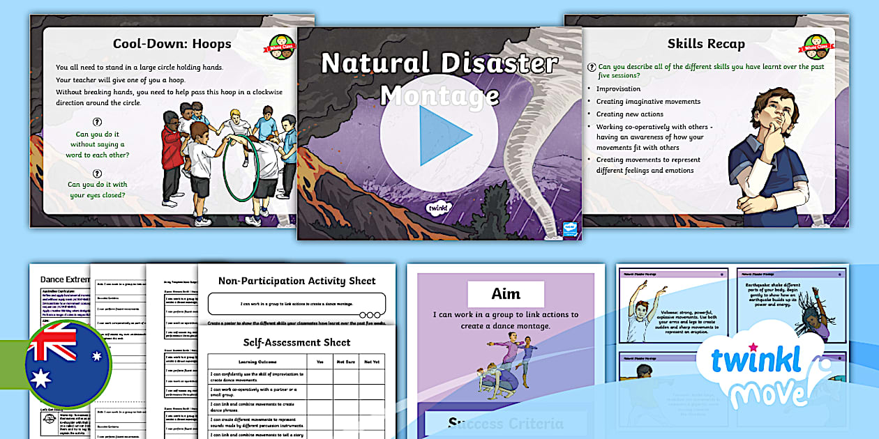 Move PE Year 3 Dance: Extreme Earth Lesson 6: Natural Disaster Montage