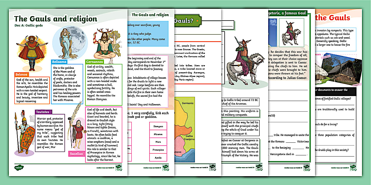 The Gauls - activity pack (teacher made) - Twinkl