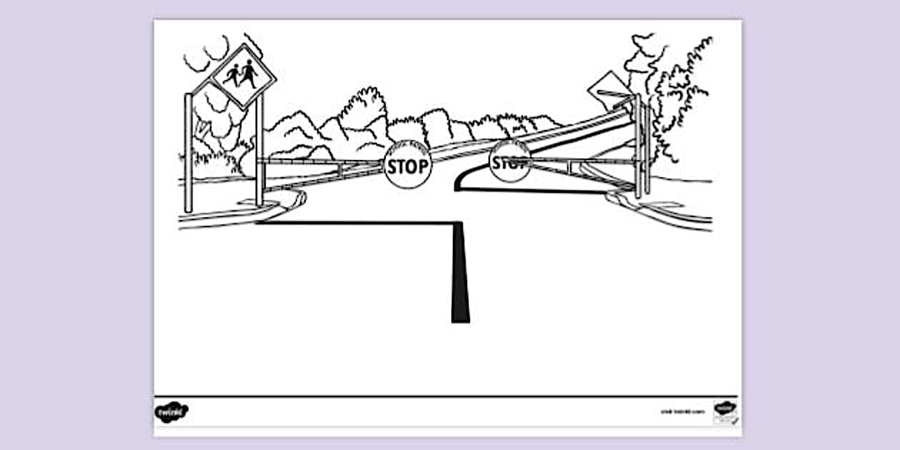 Kea Crossing Colouring Sheet