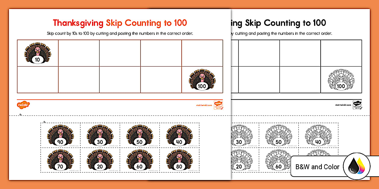 Thanksgiving Skip Counting | Thanksgiving | Twinkl USA