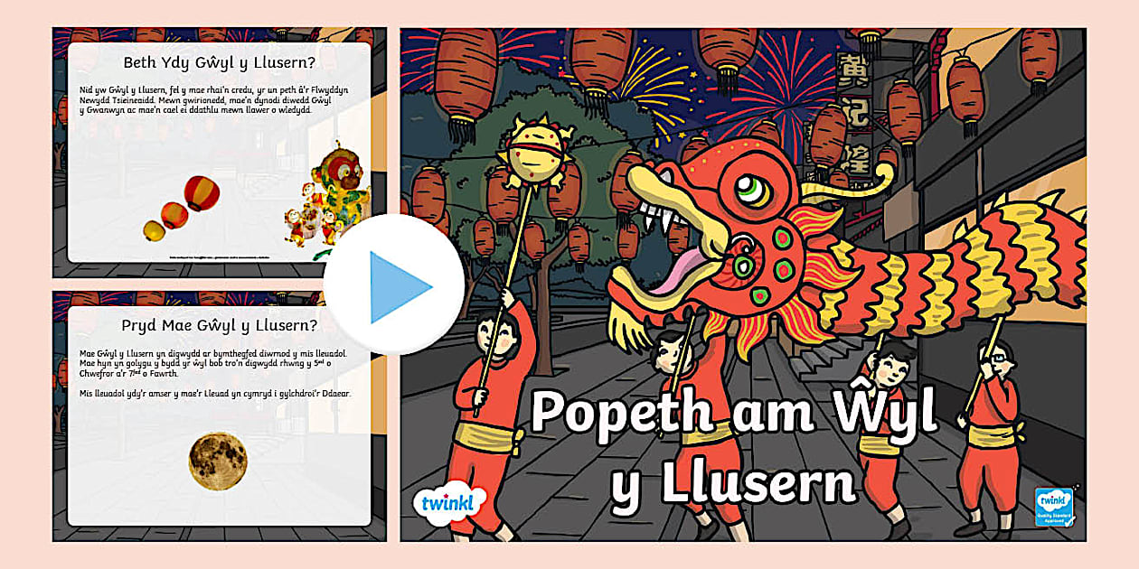 Pŵerbwynt Popeth am Ŵyl y Llusern