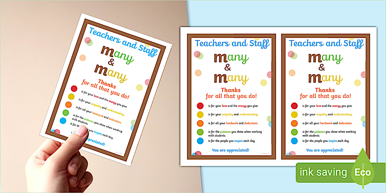 Staff Appreciation: Candy Gift Tags (teacher made) - Twinkl