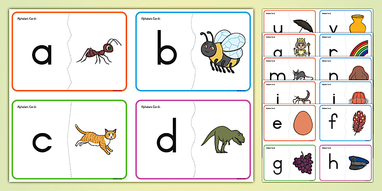 Alphabet Matching Cards - Twinkl South Africa