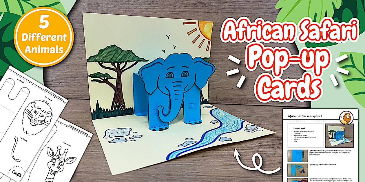 African Safari Pop-up Craft Pack