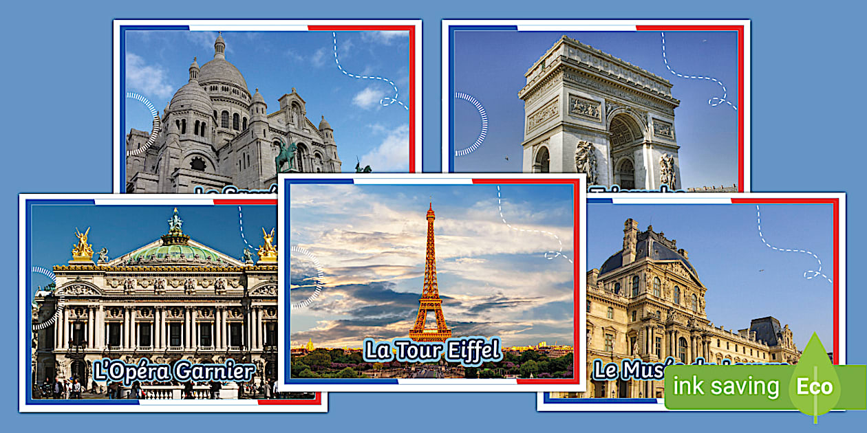 Paris Display Photos - Display Posters (teacher made)