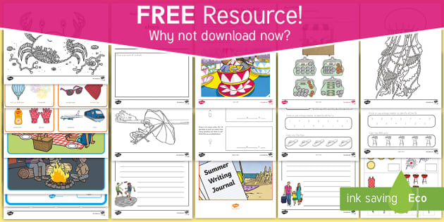 Preschool To Kindergarten Summer Packet pdf | Twinkl USA