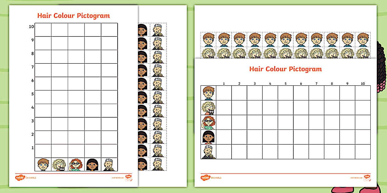 Hair Color Pictogram Resource Pack (Teacher-Made) - Twinkl
