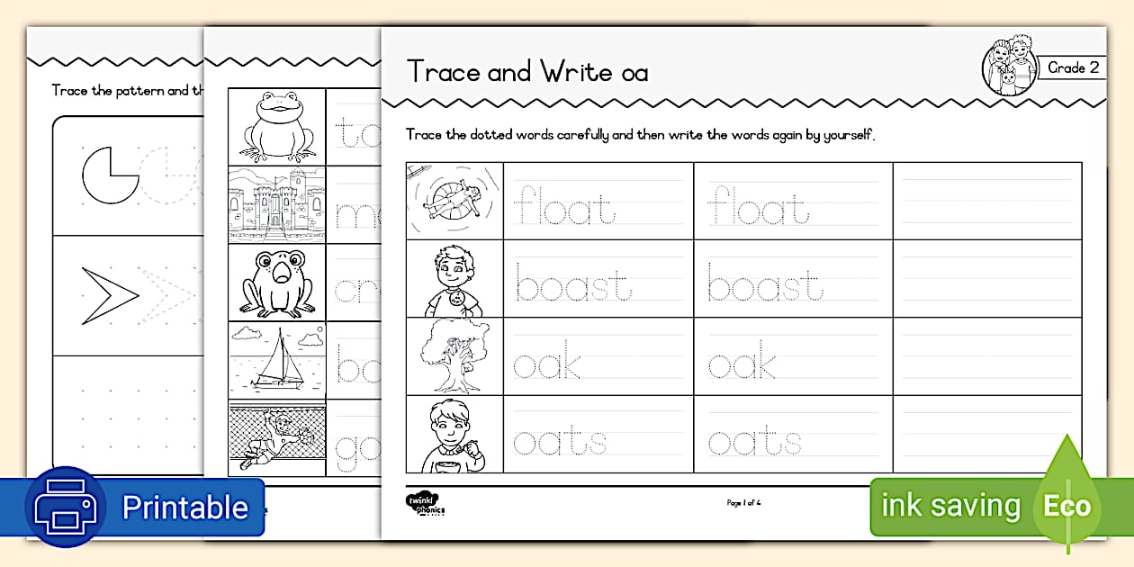 Grade 2 Trace and Write oa (teacher made) - Twinkl
