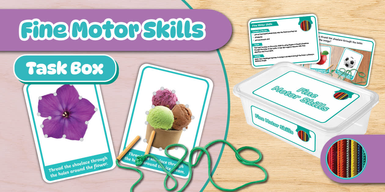 Fine Motor Skills Task Cards - Twinkl Task Boxes