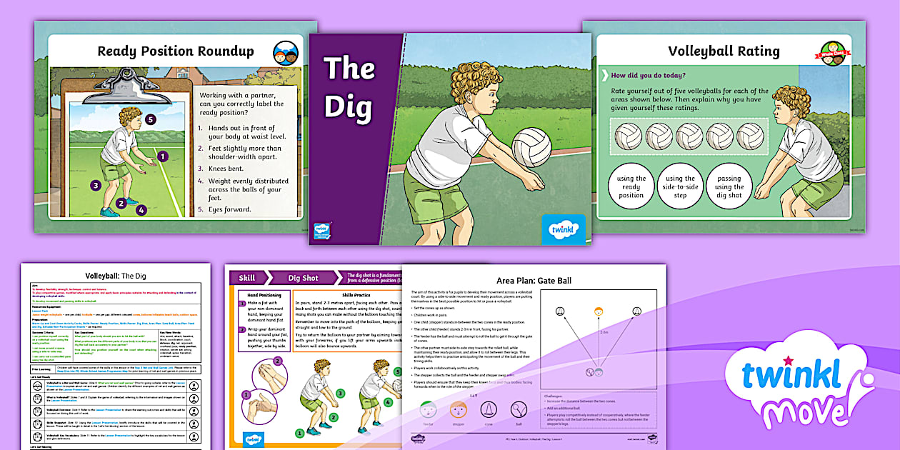 Introduction to Volleyball I Volleyball Dig Lesson Plan