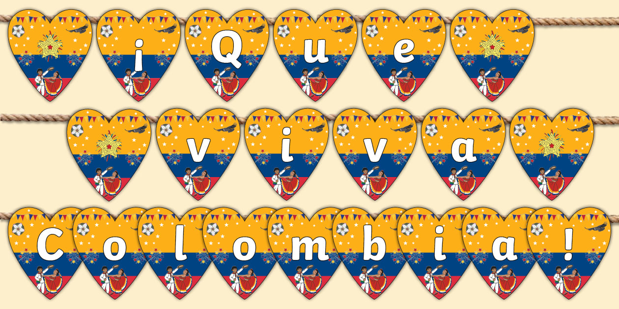 Banderines: ¡Que viva Colombia! (teacher made) - Twinkl