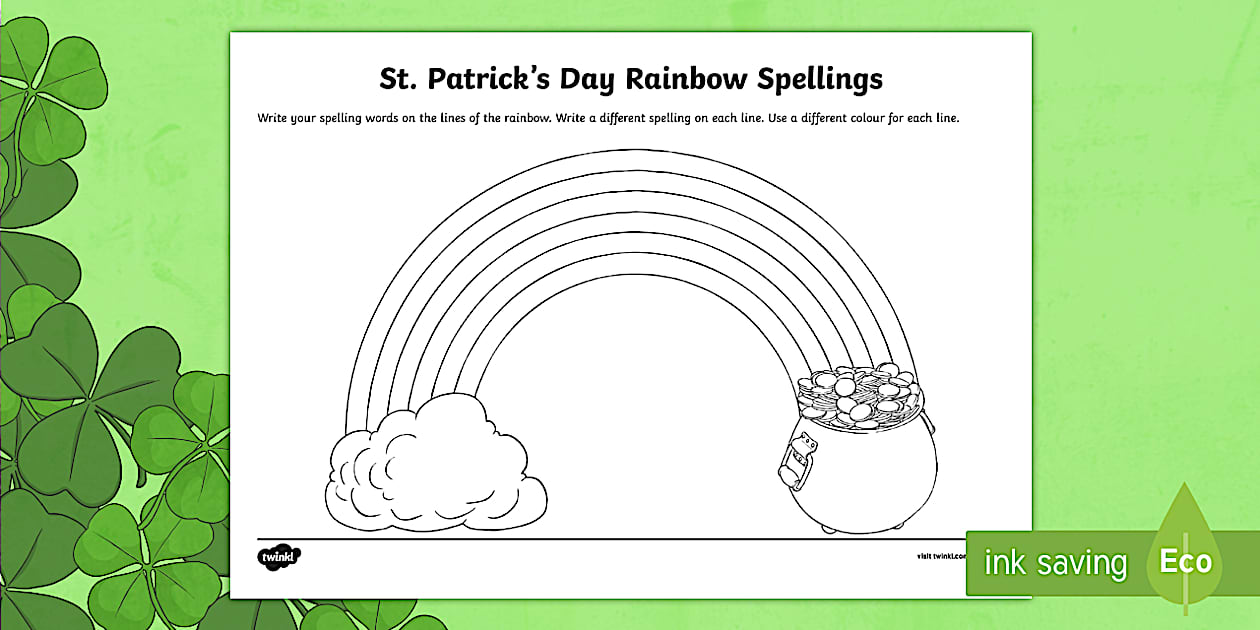 St Patrick's Day Spelling - Cultural Resources - Twinkl