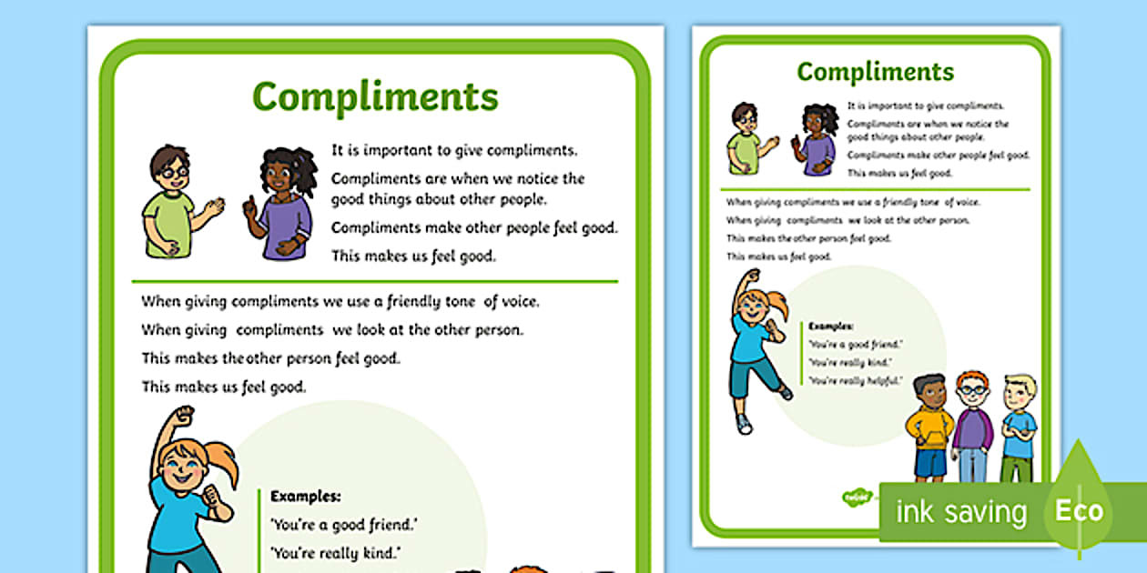 Compliments Support (teacher made) - Twinkl