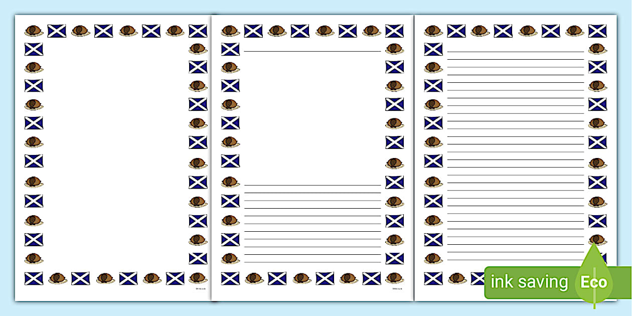 Haggis Page Borders (teacher made) - Twinkl