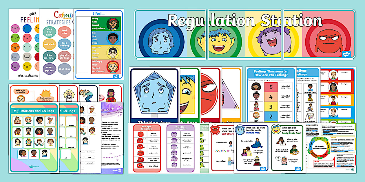 Teacher Aide Emotional Regulation Resources - Worksheets
