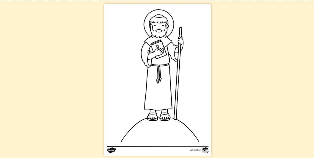Simple Bible Colouring | Colouring Sheets - Twinkl
