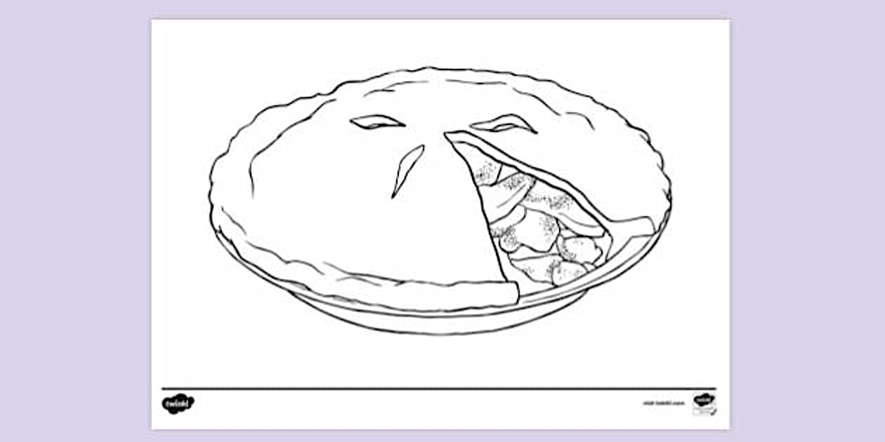 Fall Apple Pie Quesadillas Recipe Colouring Sheet Colouring | Colouring ...