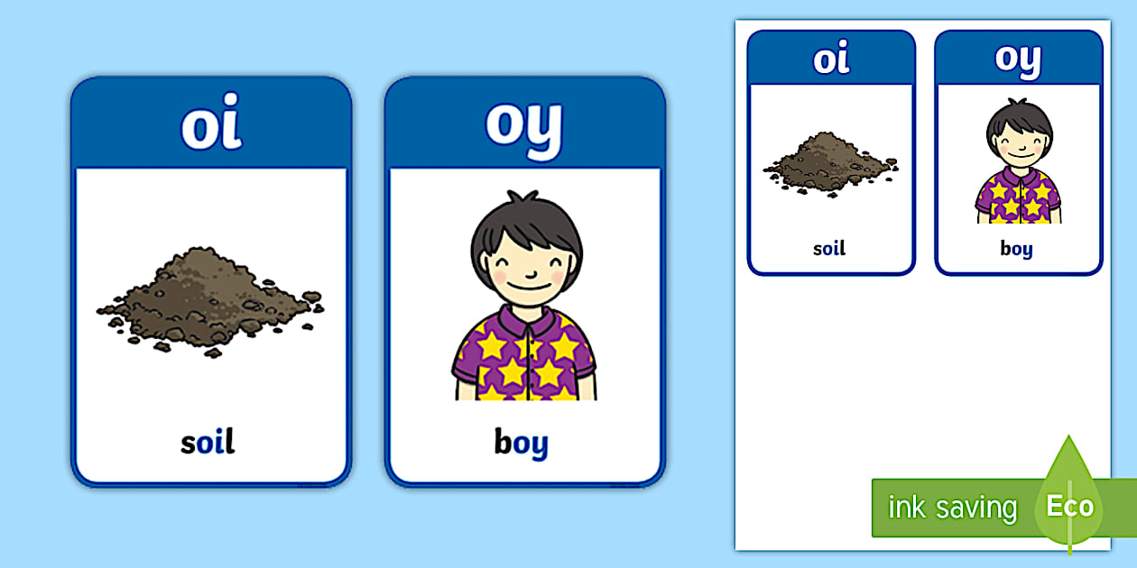 My oi Sound Family Flashcards (teacher made) - Twinkl