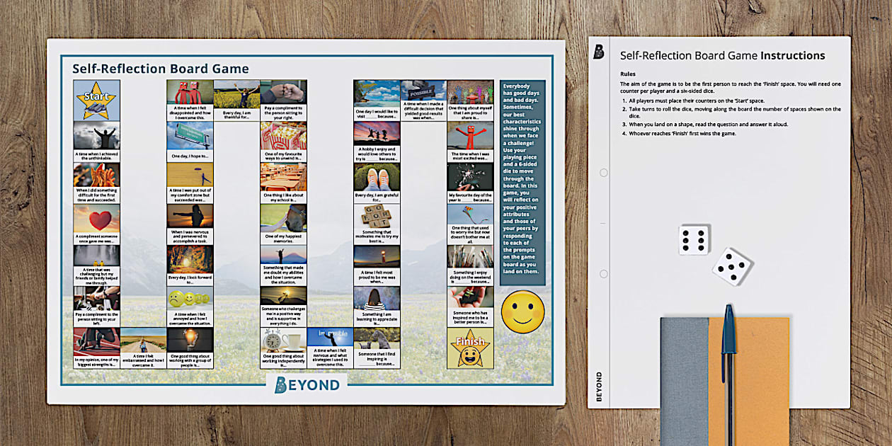 Self-Reflection Board Game (teacher made) - Twinkl