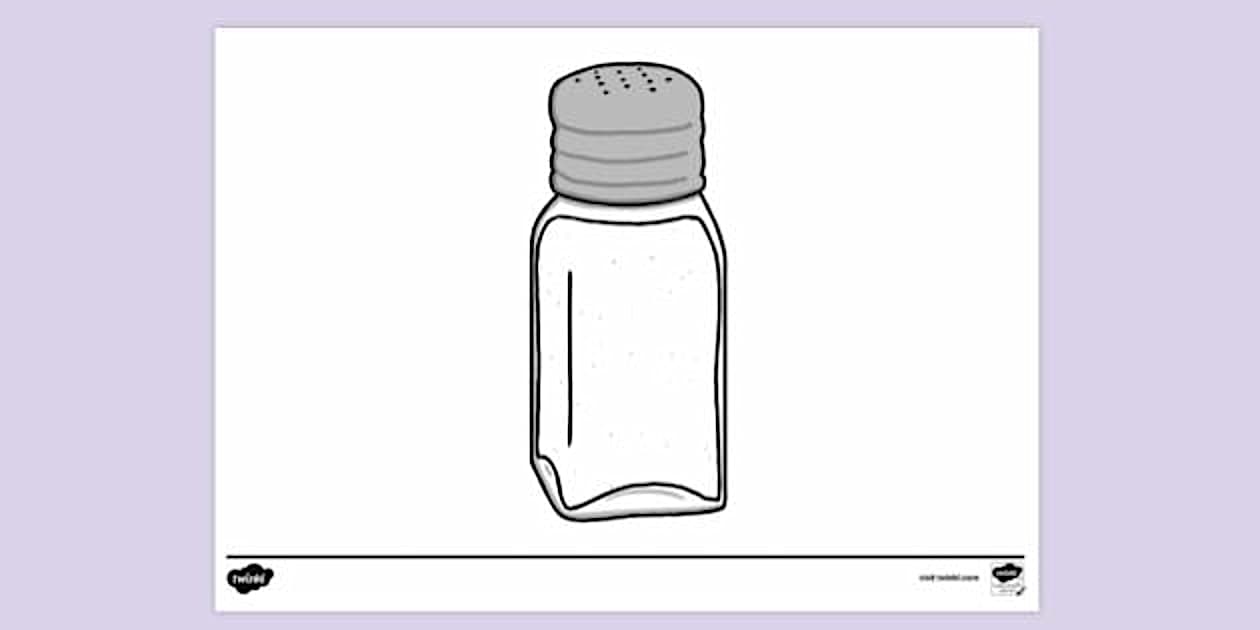 Salt Colouring Sheet | Colouring Sheets | Twinkl Resources
