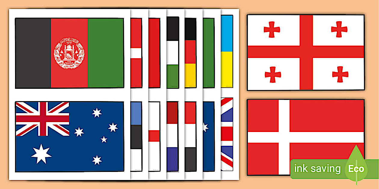 Invictus Games Country Flags Cut-Outs Activity - KS2 - Invictus Games ...