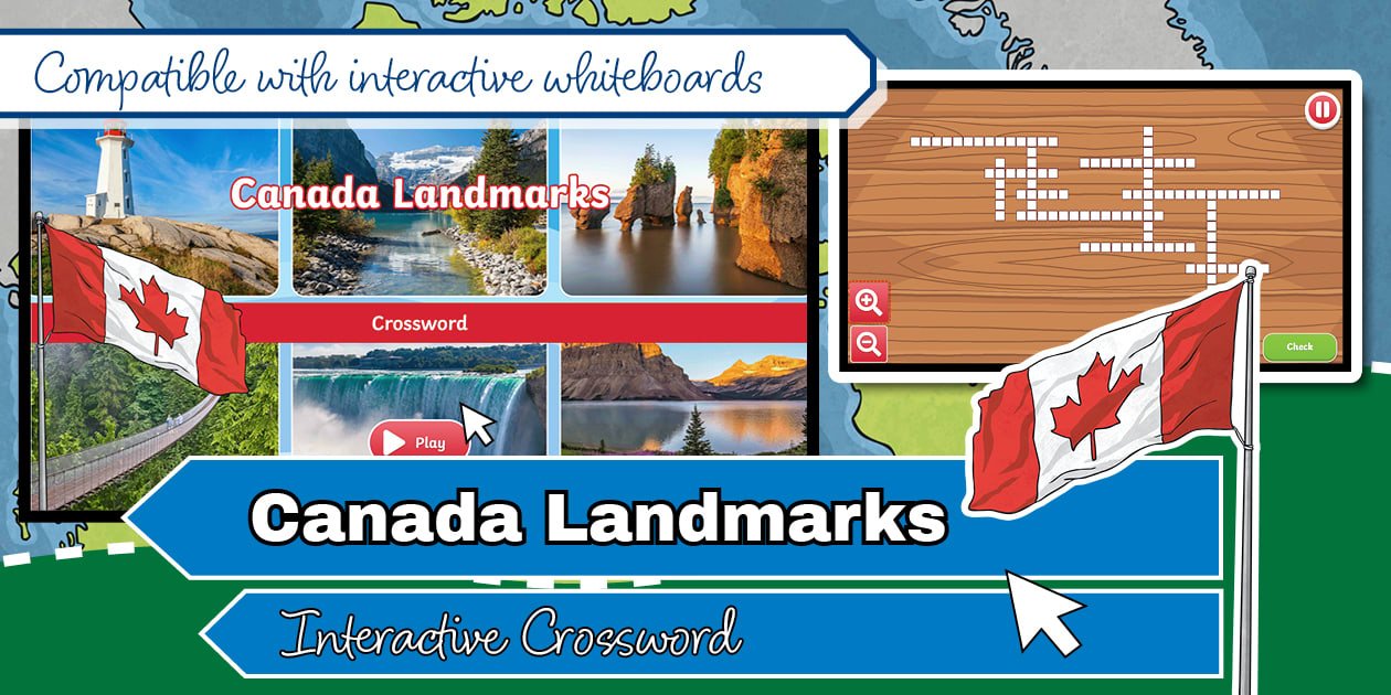 Canada Landmarks Interactive Crossword