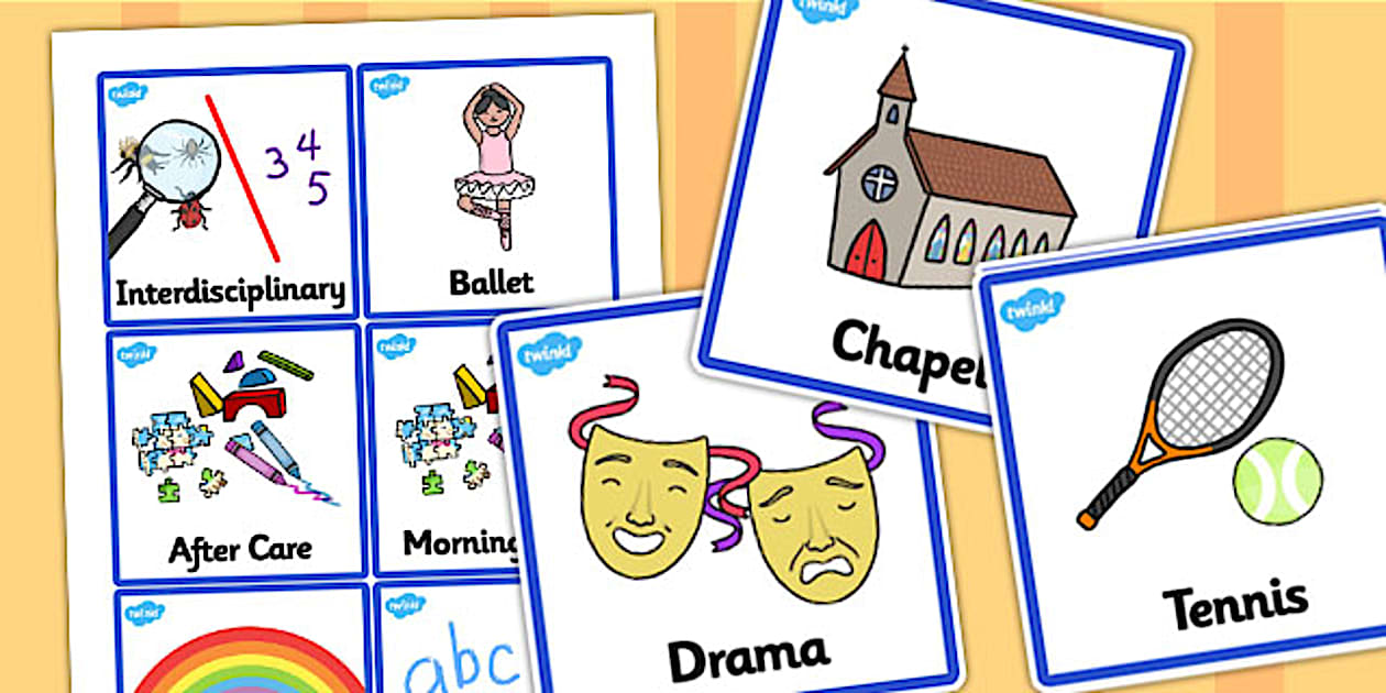 Editable Additional Visual Timetable Cards (teacher made)