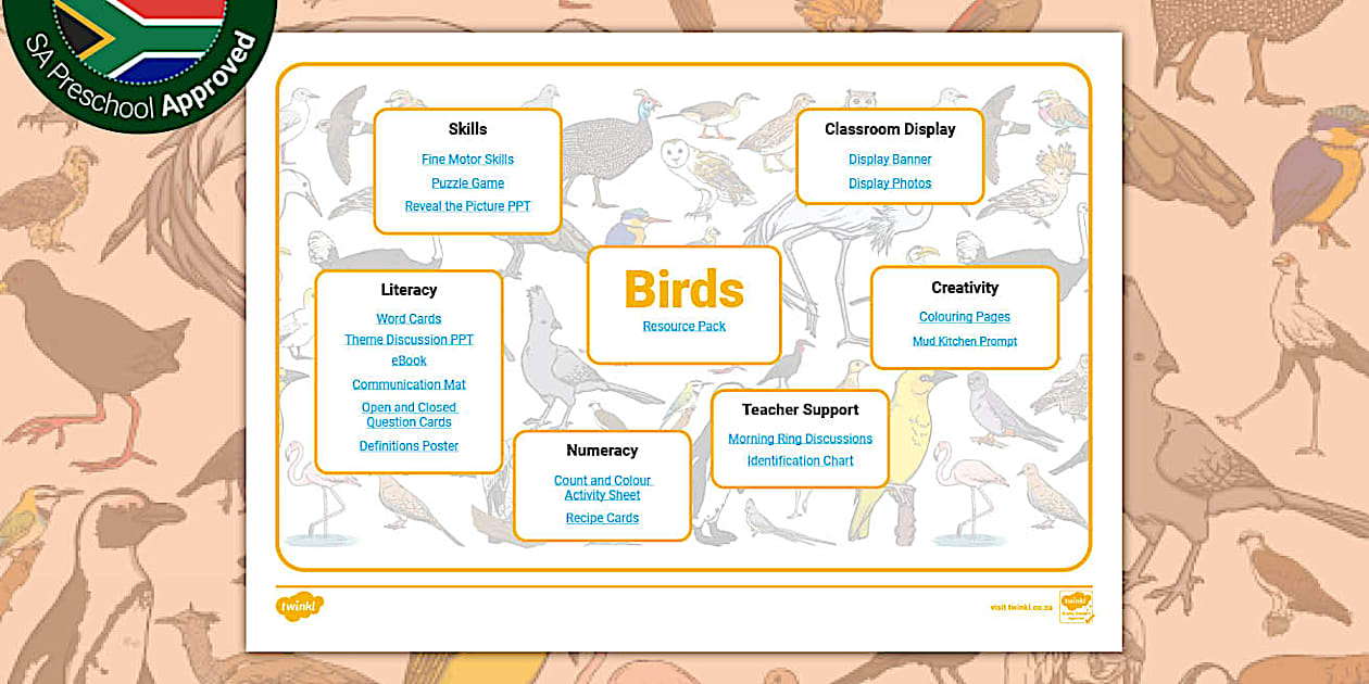 Birds: Theme Planner (Teacher-Made) - Twinkl