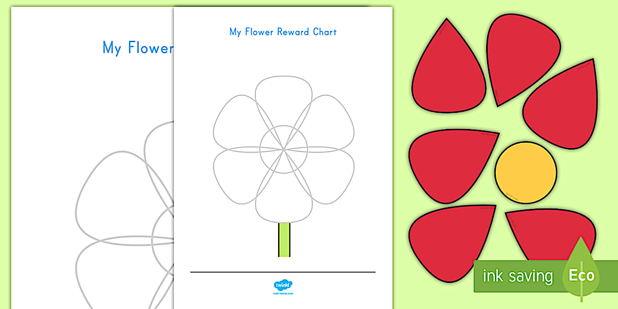 Flower Petal Reward Chart Display Poster (teacher made)