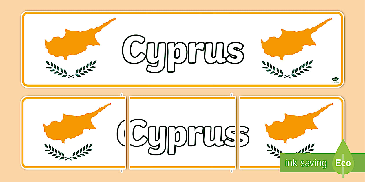 Cyprus Display Banner (teacher made) - Twinkl