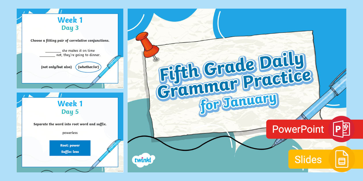 Daily Grammar Practice for January (professor feito)