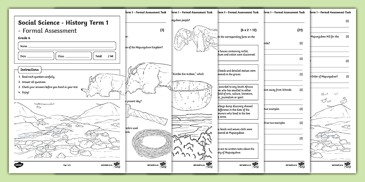 Grade 6: Social Science - History - Formal Assessment - Term 1